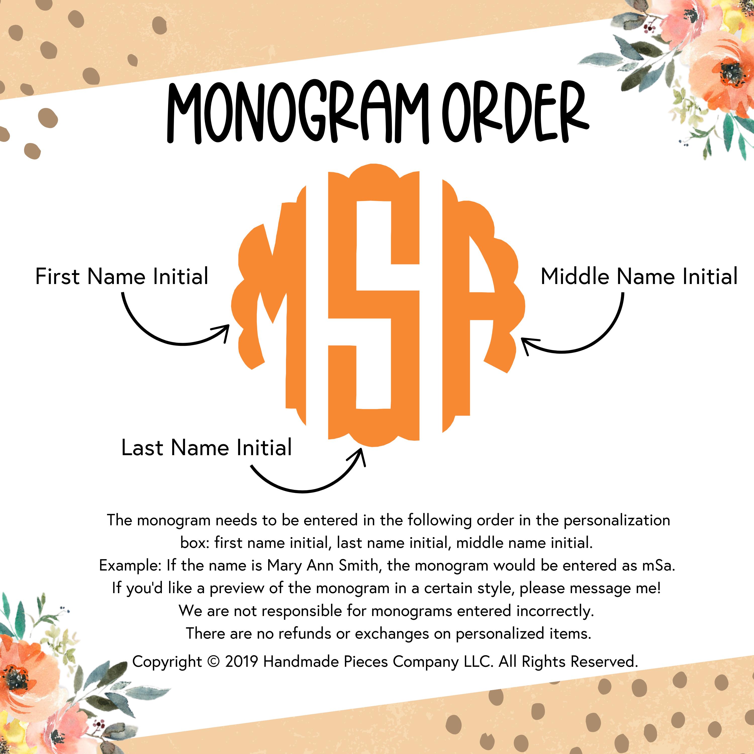 Pink Coquette Bow Monogram Decal, Vinyl Monogram Decal Sticker ...