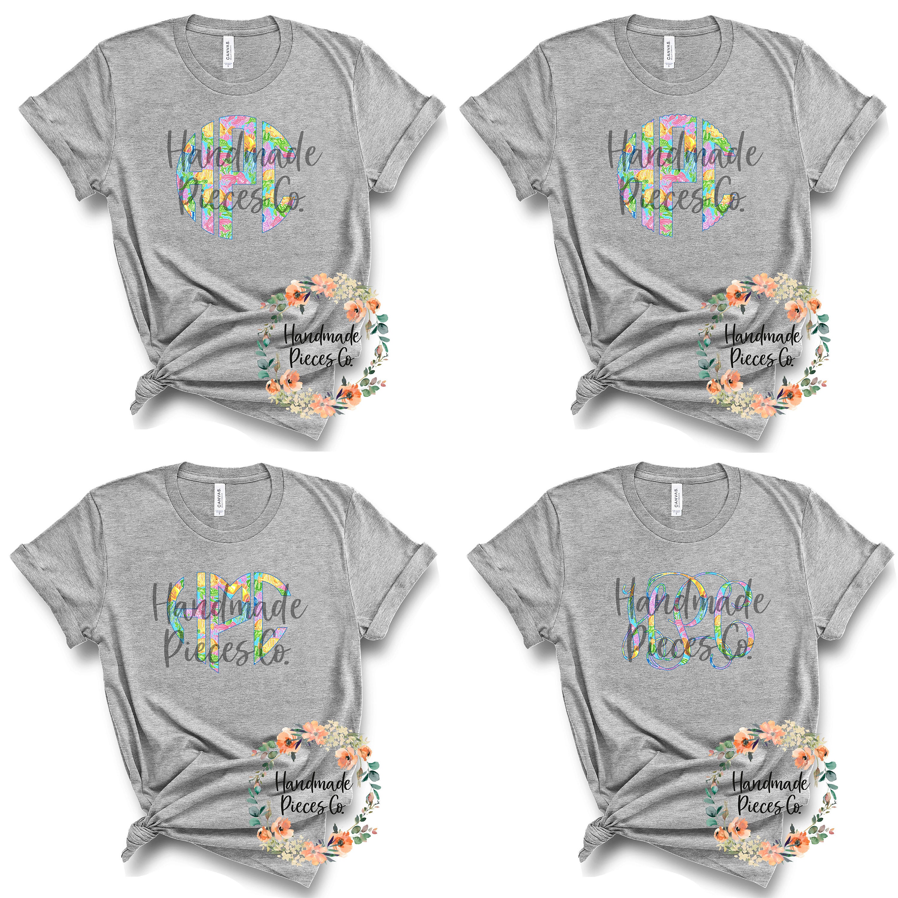 Tropical Monogram Transfer Beach Monogram Fish Monogram | Etsy