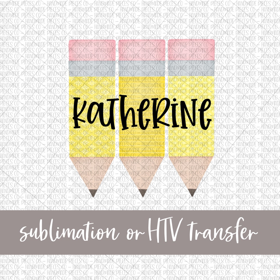 Pencil Transfer School Transfer Custom Transfer Back to - Etsy
