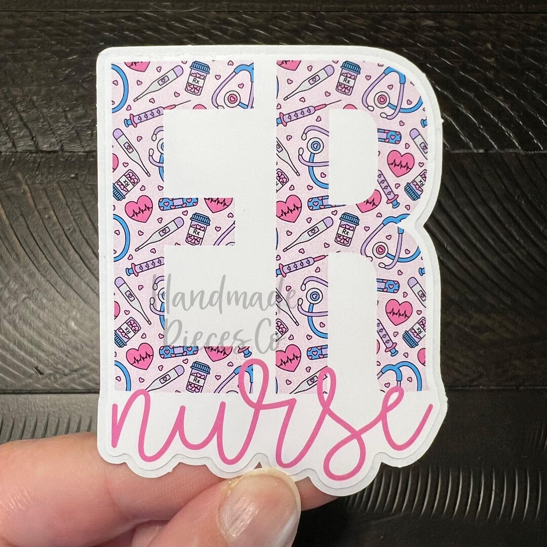 ER Nurse Sticker, Nurse Sticker, Vinyl Sticker, Water Bottle Sticker ...