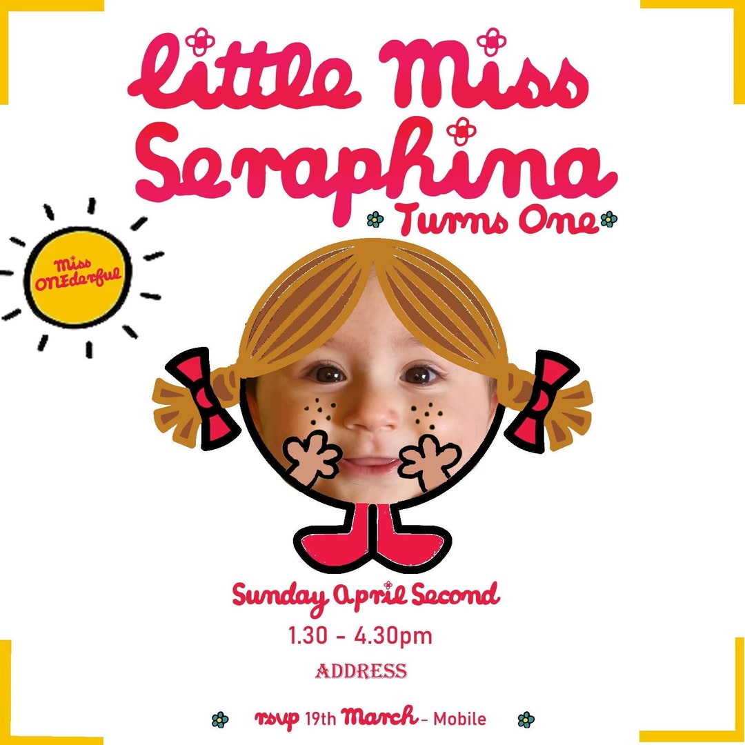 Little Miss Invite digital File - Etsy