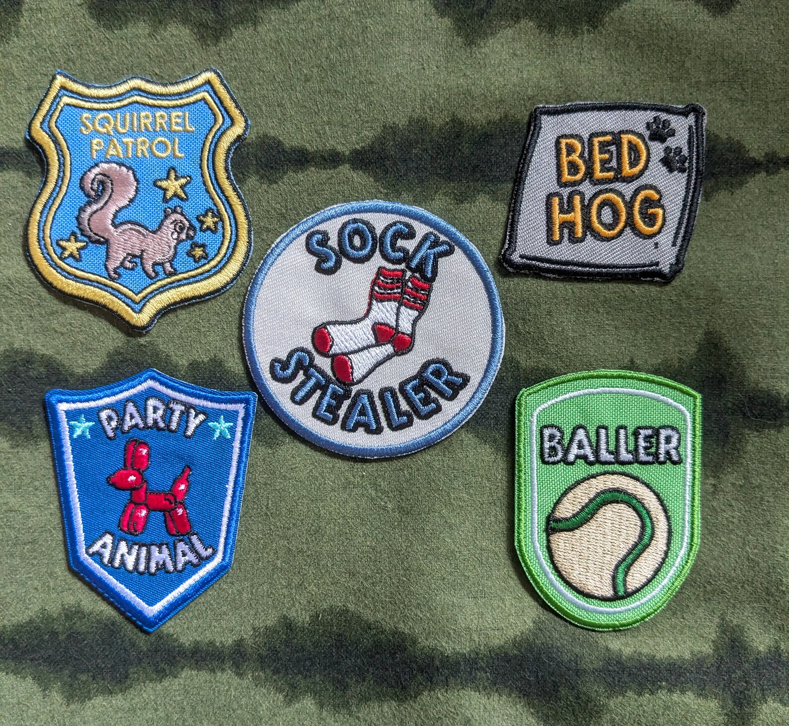 Dog Merit Badge Iron-on Patches for Dogs, Dog Bandana Badges ...