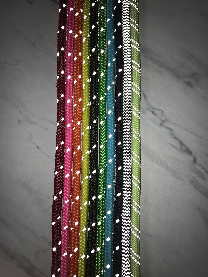 Custom Reflective Rope Dog Leash Colorful Reflective Dog - Etsy