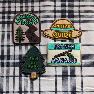 Dog Merit Badge Iron-on Patches for Dogs, Dog Bandana Badges ...