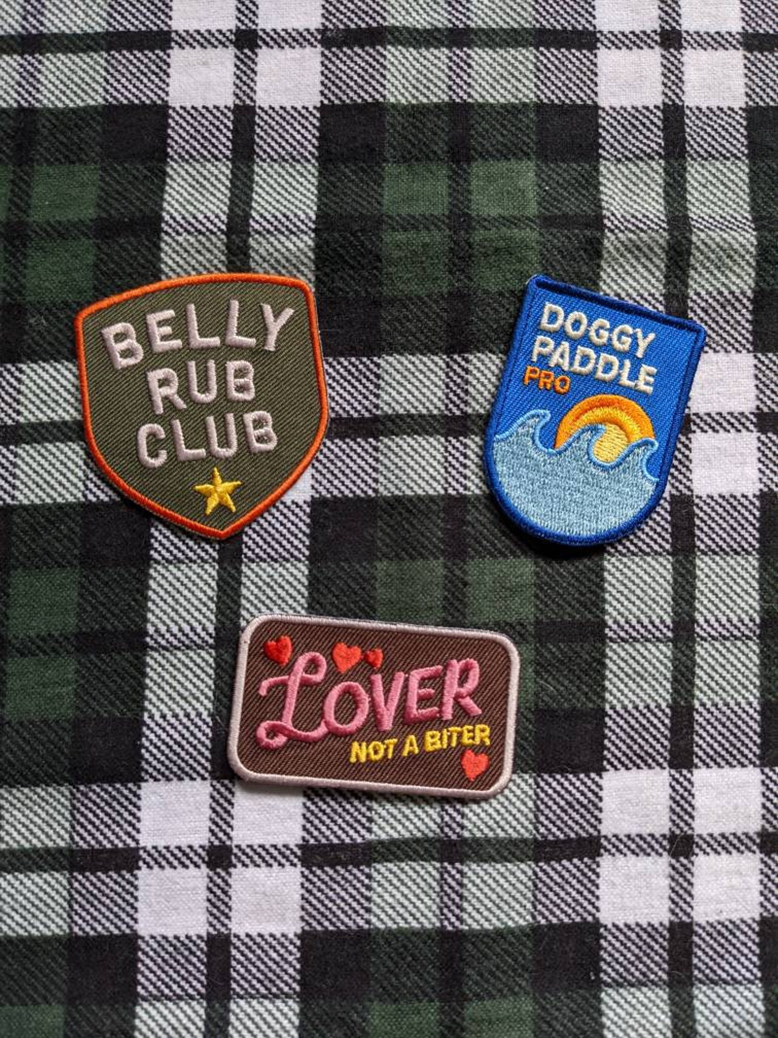 Dog Merit Badge Iron-on Patches for Dogs Custom Dog Bandana - Etsy