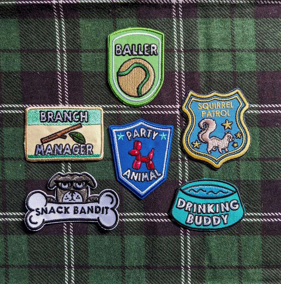 Dog Merit Badge Iron-on Patches for Dogs Dog Bandana - Etsy