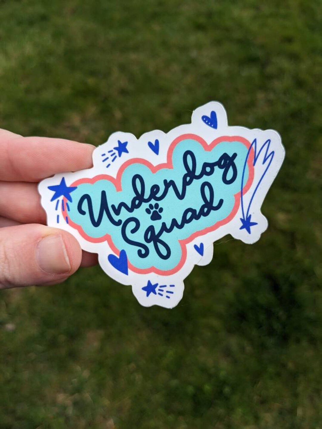 Underdog Squad Weather-resistant Sticker, Dog Adoption Decal, Dog Lover ...