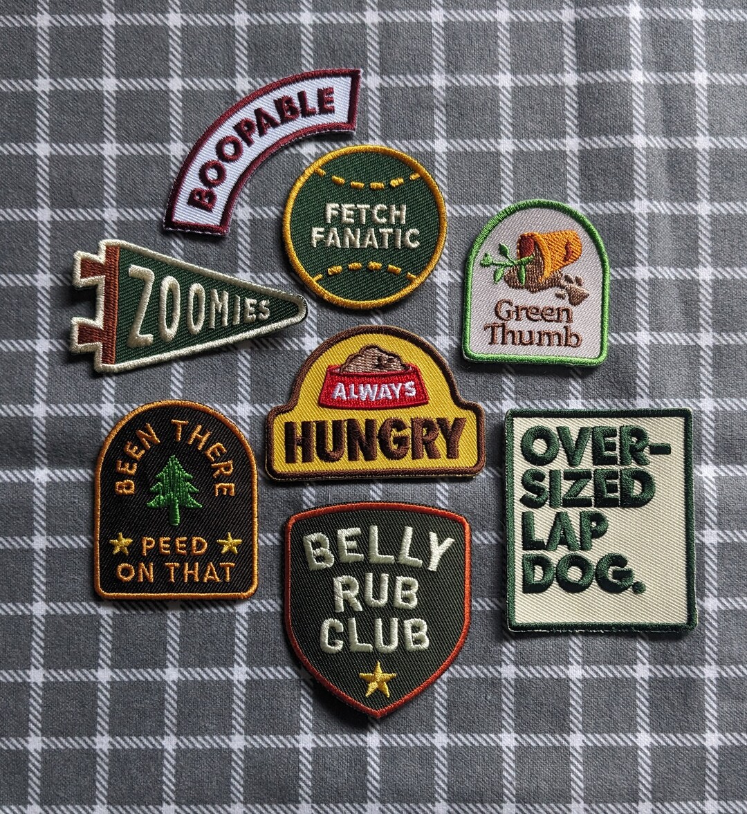 Dog Merit Badge Iron-on Patches for Dogs, Custom Dog Bandana Badges - Etsy