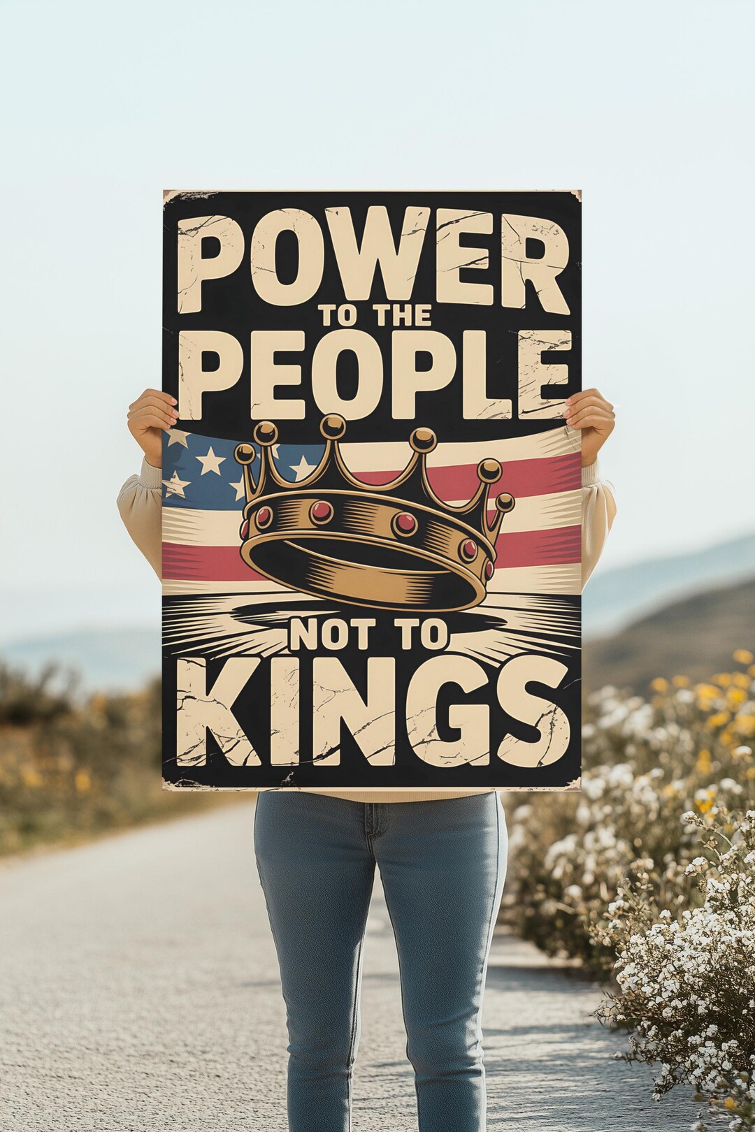 Power to the People Printable Protest Poster - Anti Oligarchy Art for ...