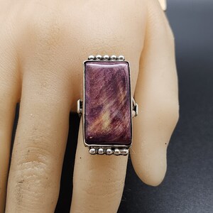 Purple Spiny Oyster Shell Sterling Silver Ring, Native American ...