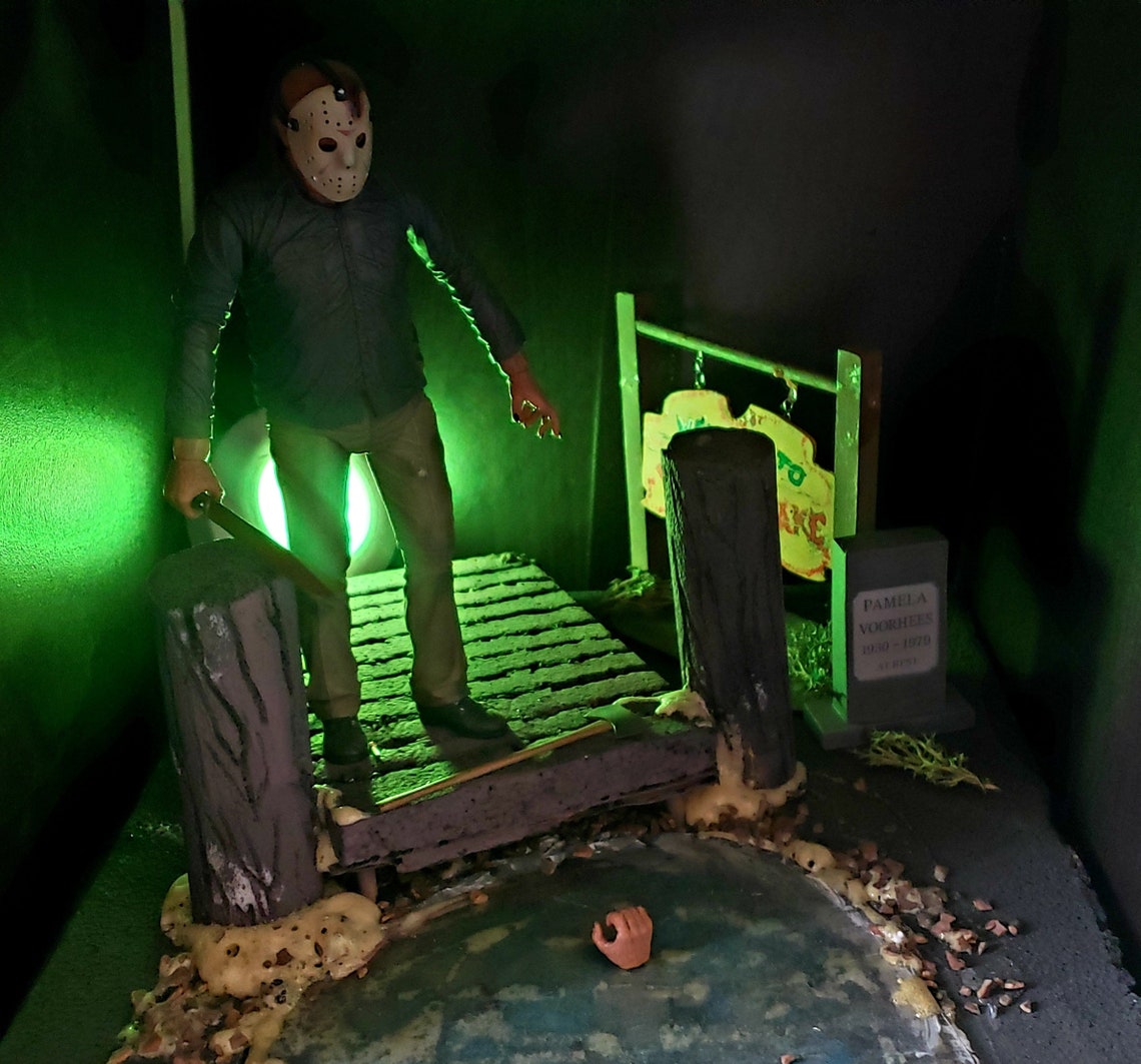 Friday the 13th horror Dock Dioram for Jason Neca - Etsy
