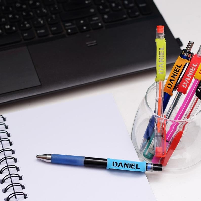 Custom Silicone Labels for Pens, Markers, and More - Pack of 18 ...