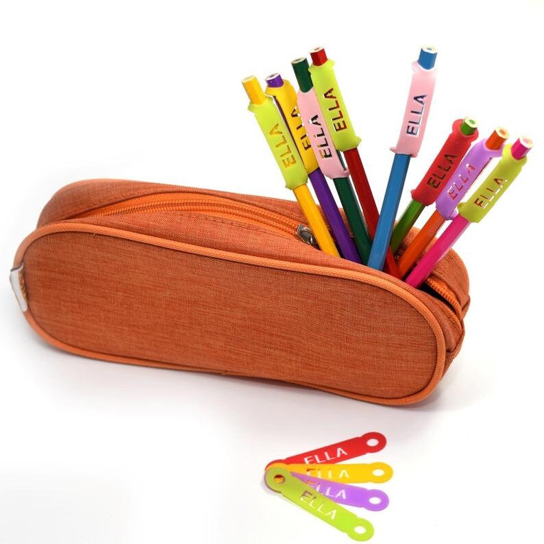 Personalized Silicone Labels for Pens, Markers, and More - Pack of 9 ...