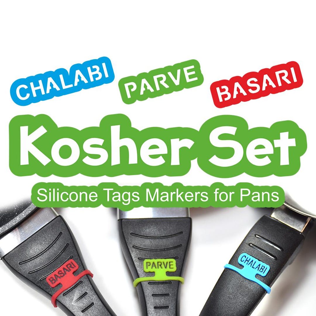 Kosher Kitchen Labels . 4 Chalabi Blue, 4 Basari Red, 4 Parve Green ...