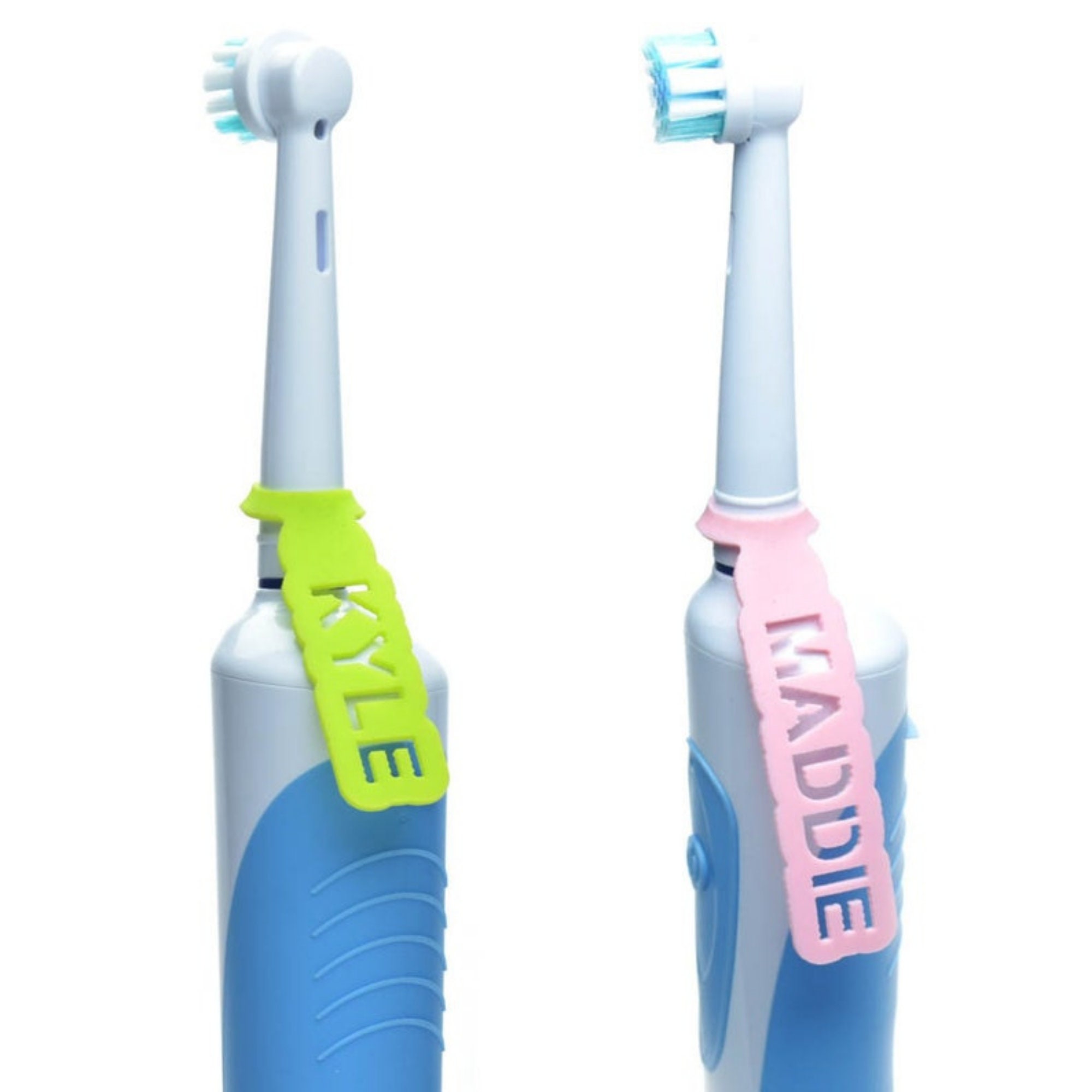 Personalized Silicone Toothbrush Labels: Bathroom Organization Name ...