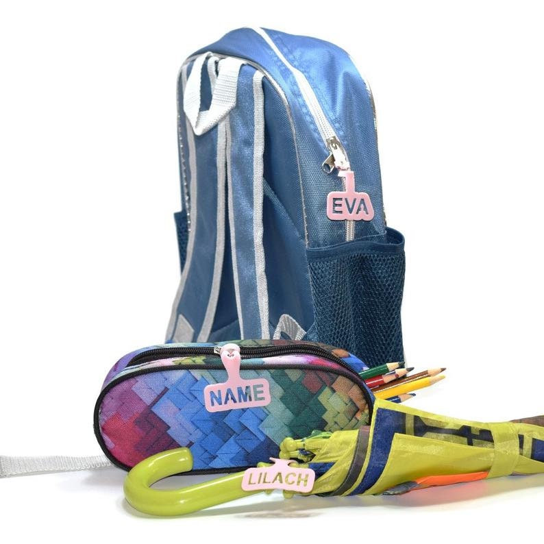 Custom Silicone Name Tags: Personalized Luggage, Backpack Labels (set ...