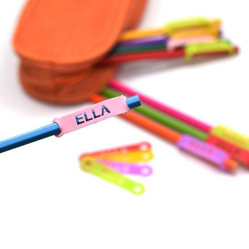 Personalized Silicone Labels for Pens, Markers, and More - Pack of 9 ...