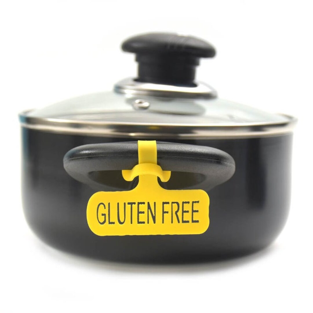 GLUTEN FREE Markers Labels for Kitchen Pots. Easily Wrap Around Pot ...