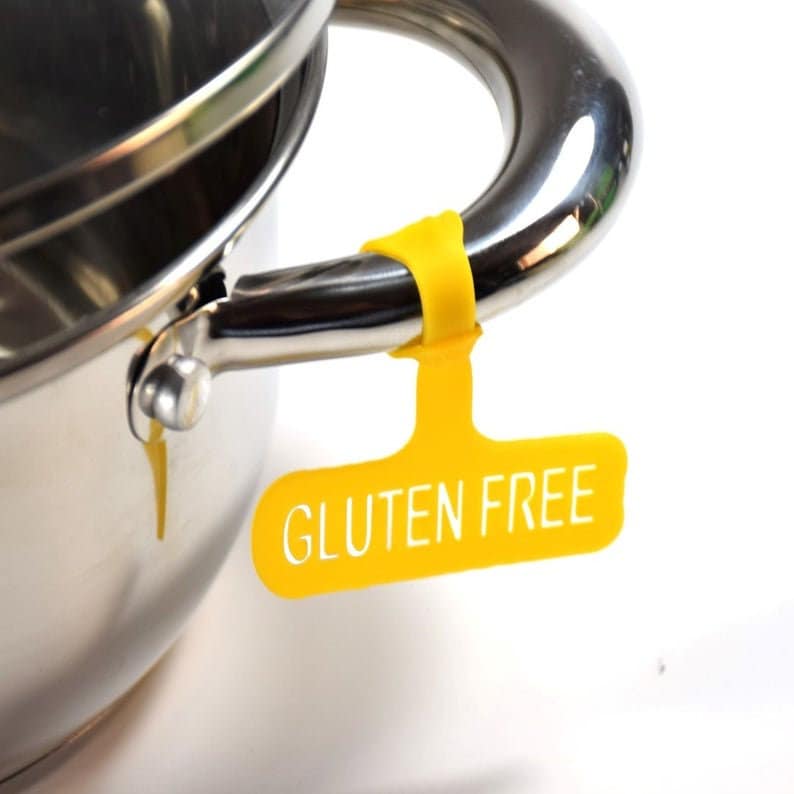GLUTEN FREE Markers Labels for Kitchen Pots. Easily Wrap Around Pot ...