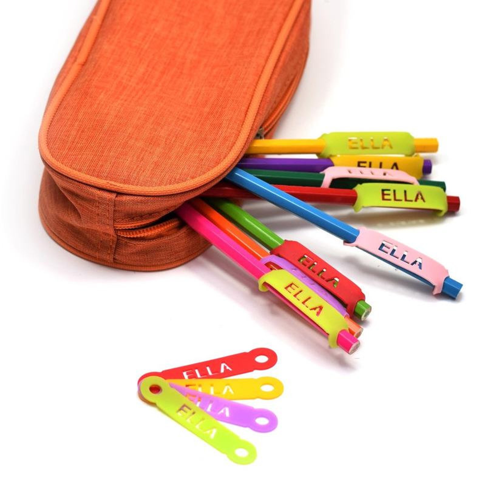 Personalized Silicone Labels for Pens, Markers, and More - Pack of 9 ...