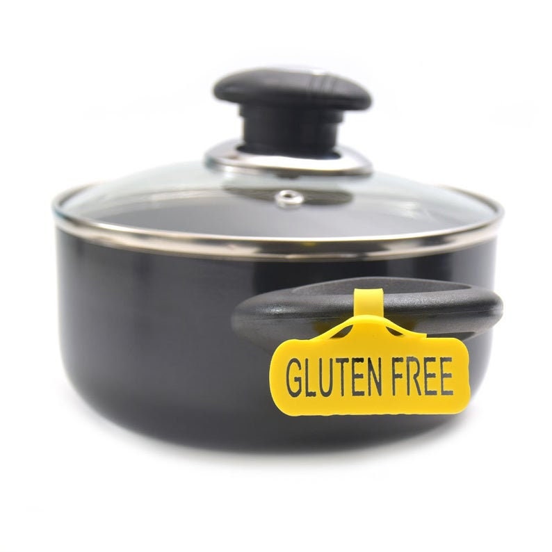 GLUTEN FREE Markers Labels for Kitchen Pots. Easily Wrap Around Pot ...