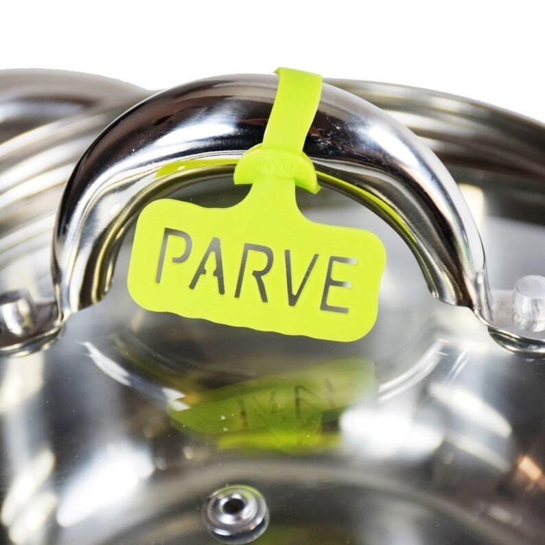 Kosher Identifiers. Jewish Kitchen Labels. Parve Pareve Green Silicone ...