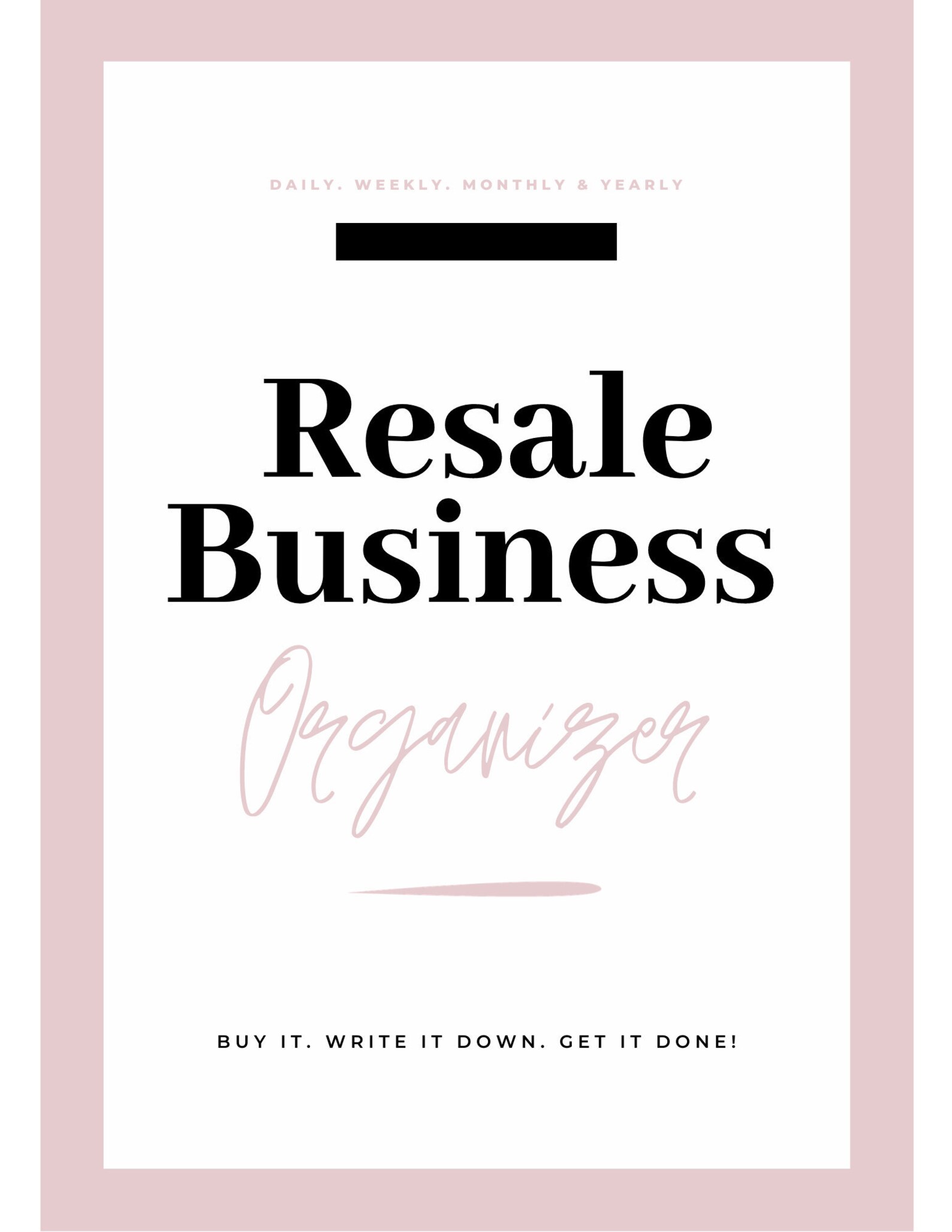 Resale Business Organizer organizer/planner for Resellers | Etsy