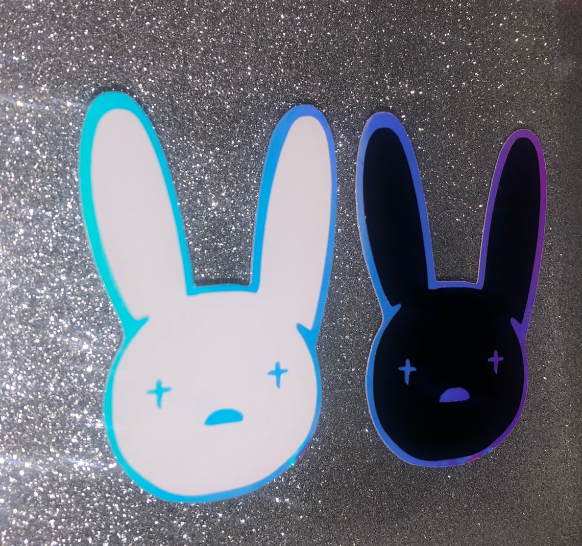 Bad bunny logo decal layered decal yhlqmdlg bad bunny | Etsy