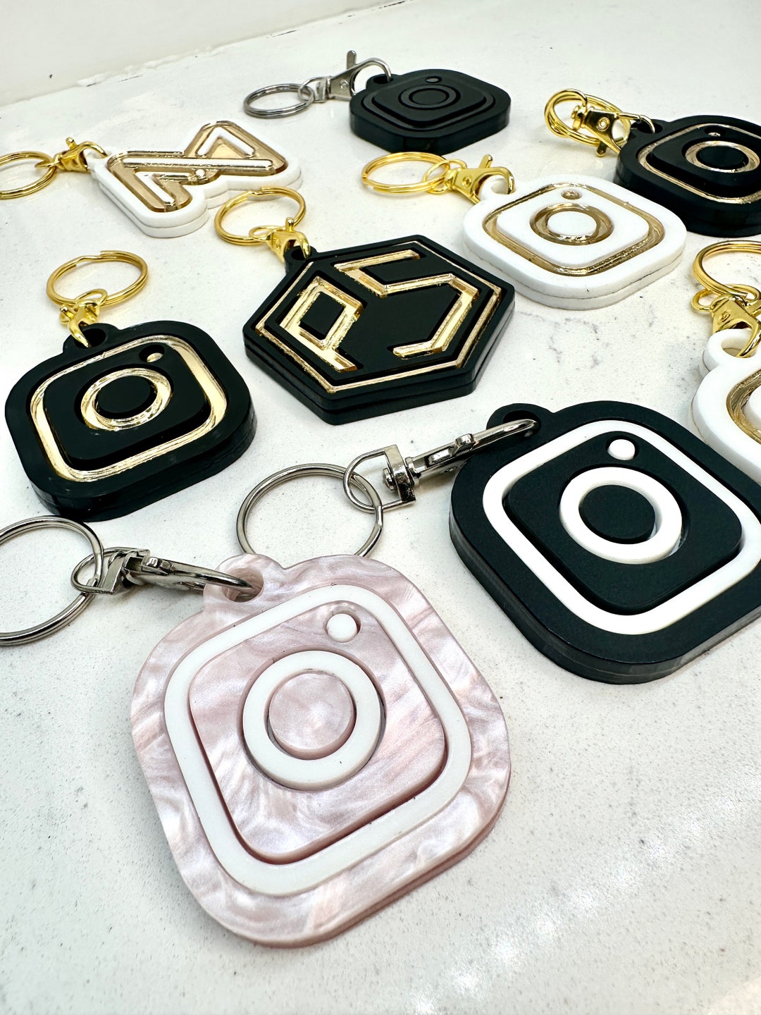 NFC Smart Keychain Business Keychain Social Media Keychain - Etsy