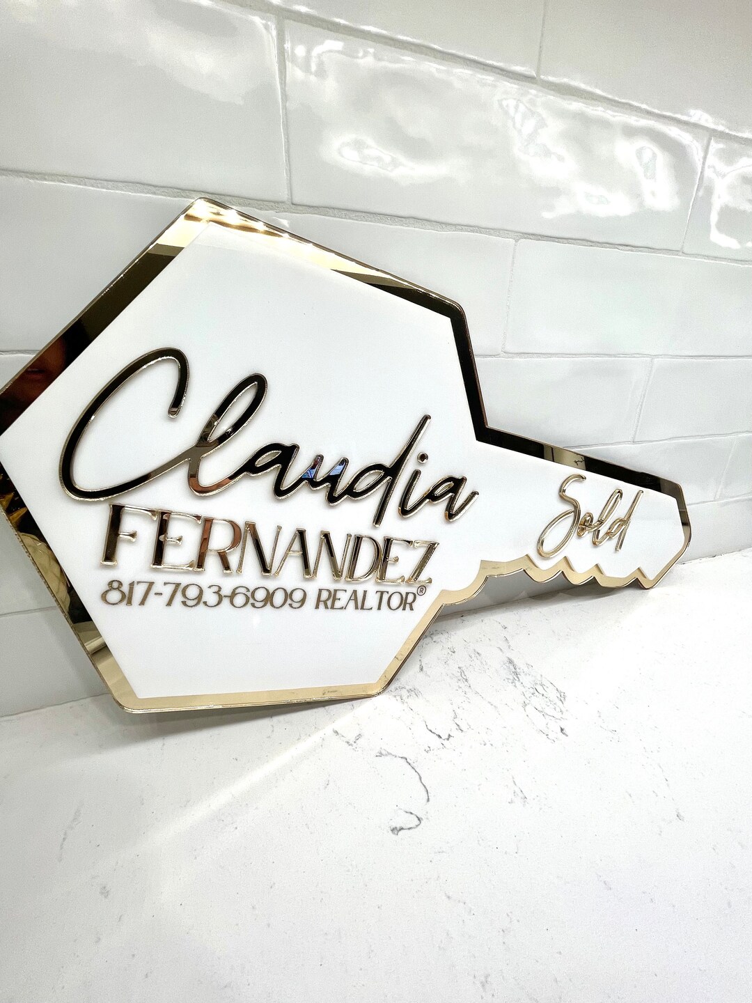 Luxury Realtor Key Sign | Personalized Sold Sign | Key Sign | Realtor ...