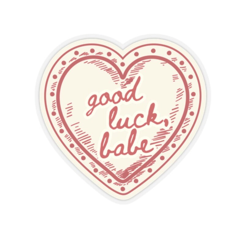 Good Luck Babe Sticker Aesthetic Kitsch and Trendy Sticker for Laptops ...