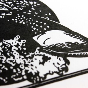 Original Salmon Linocut. Handmade, Limited Edition Linoleum Block Print ...