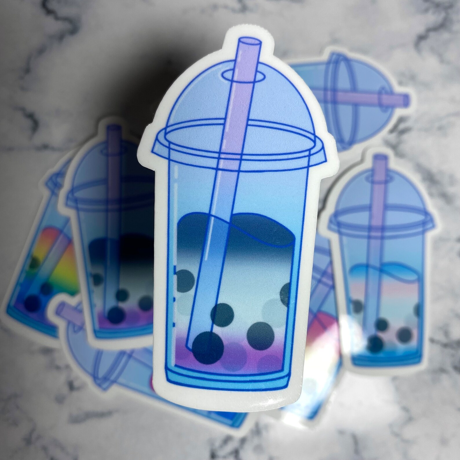 Pride Bubble Tea Stickers - Pride Flag Boba - Etsy