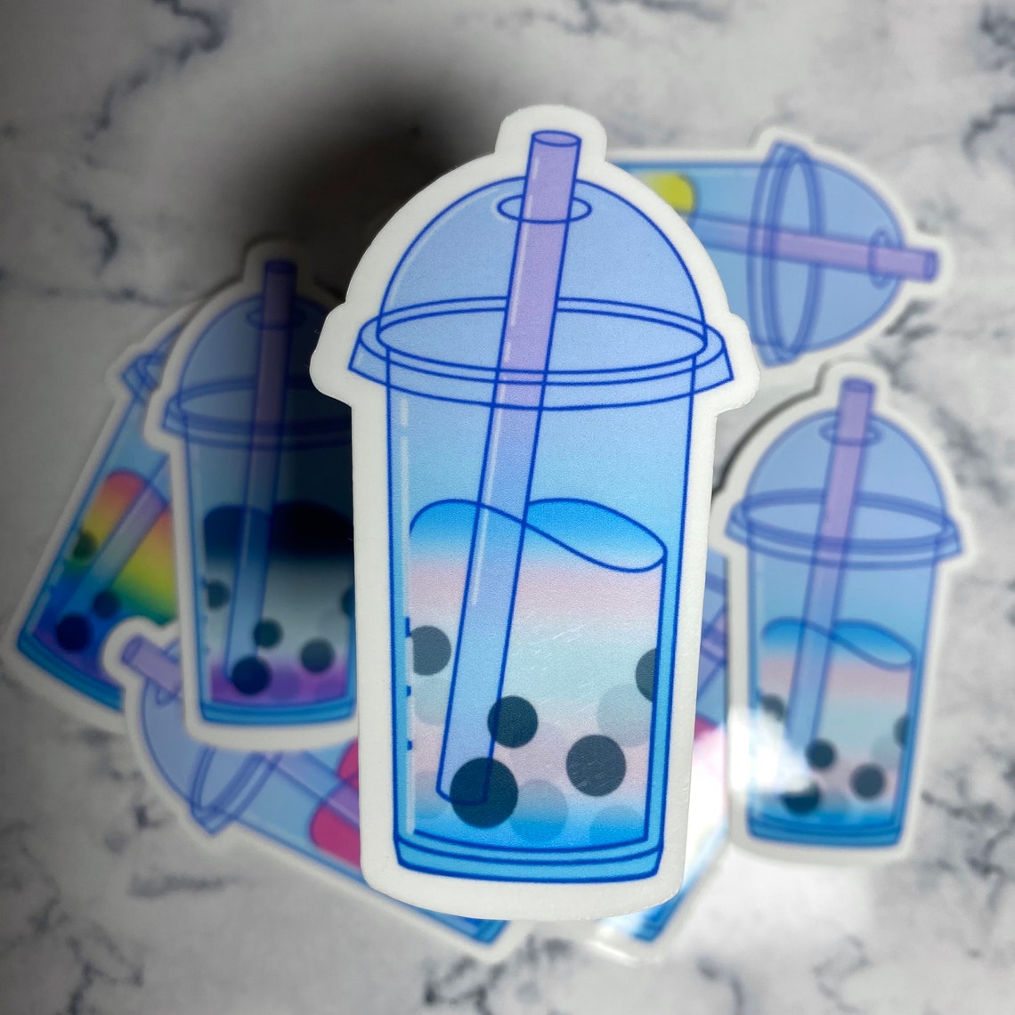 Pride Bubble Tea Stickers Pride Flag Boba - Etsy