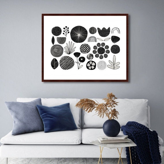 Easy doodles Easy abstract painting Abstraction Pattern doodle | Etsy