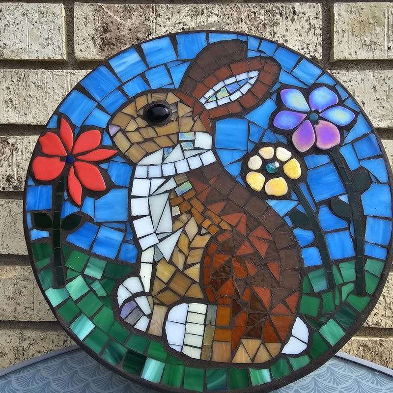 Mosaic Bunny - Etsy
