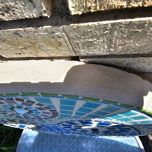 16" Round Earth Tones Mosaic Garden Stone - Etsy