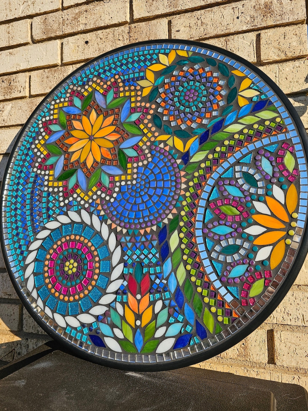 24" or 32" Custom Mosaic Tile Hand Decorated Table - Etsy