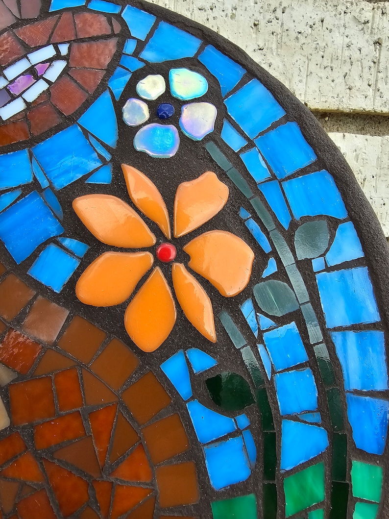 Bunny Rabbit Mosaic Garden Stone - Etsy
