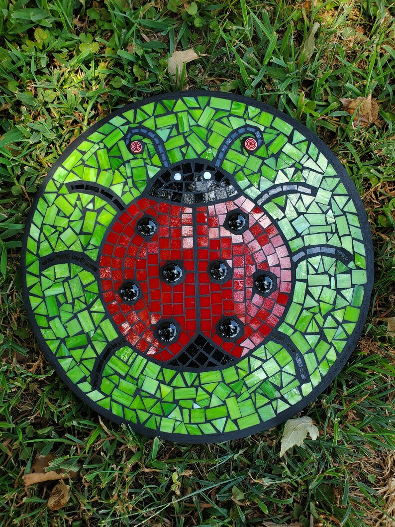 14 Ladybug Mosaic Garden Stepping Stone - Etsy