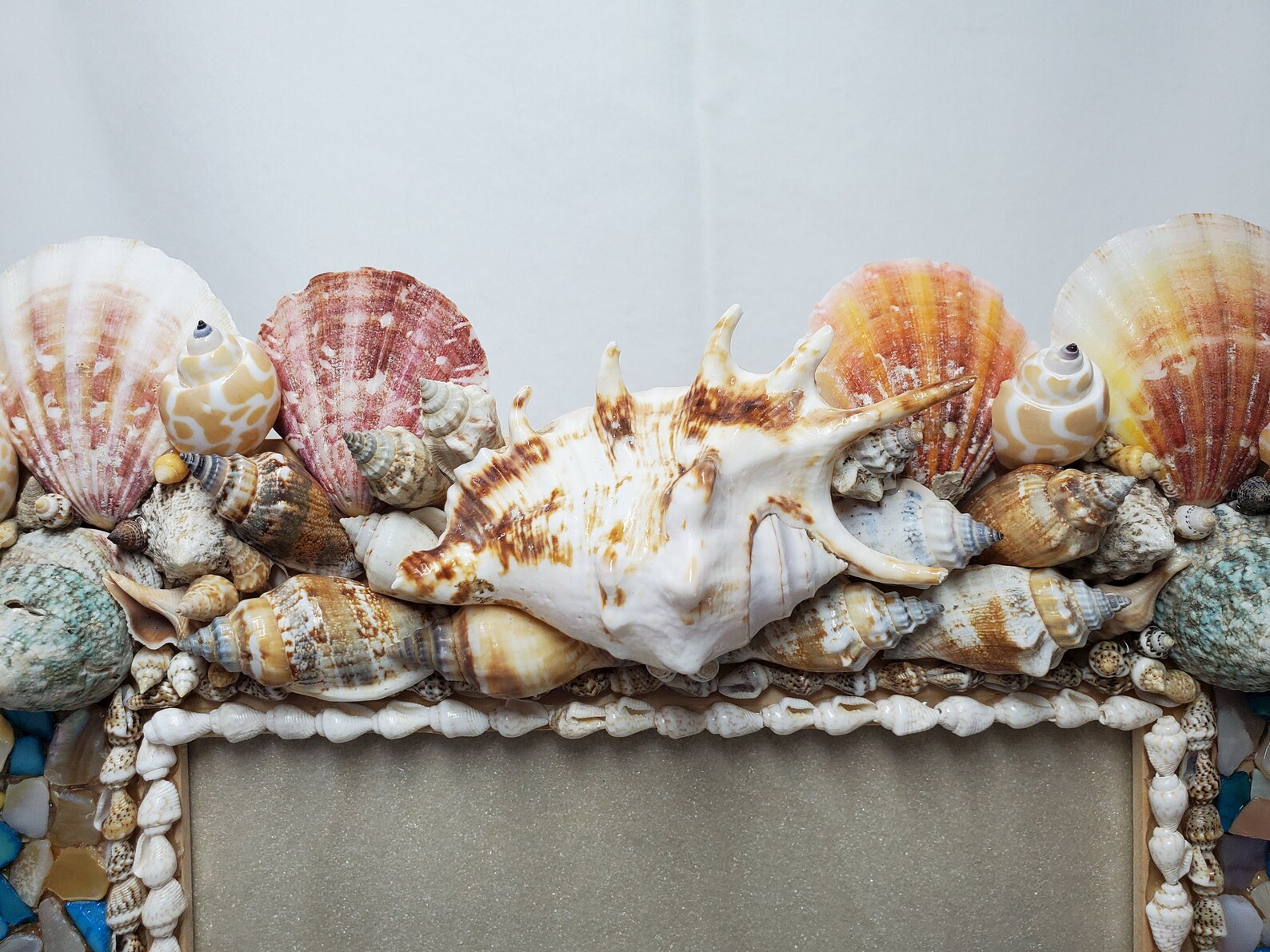 Handmade Seashell Embellished Frame - Etsy