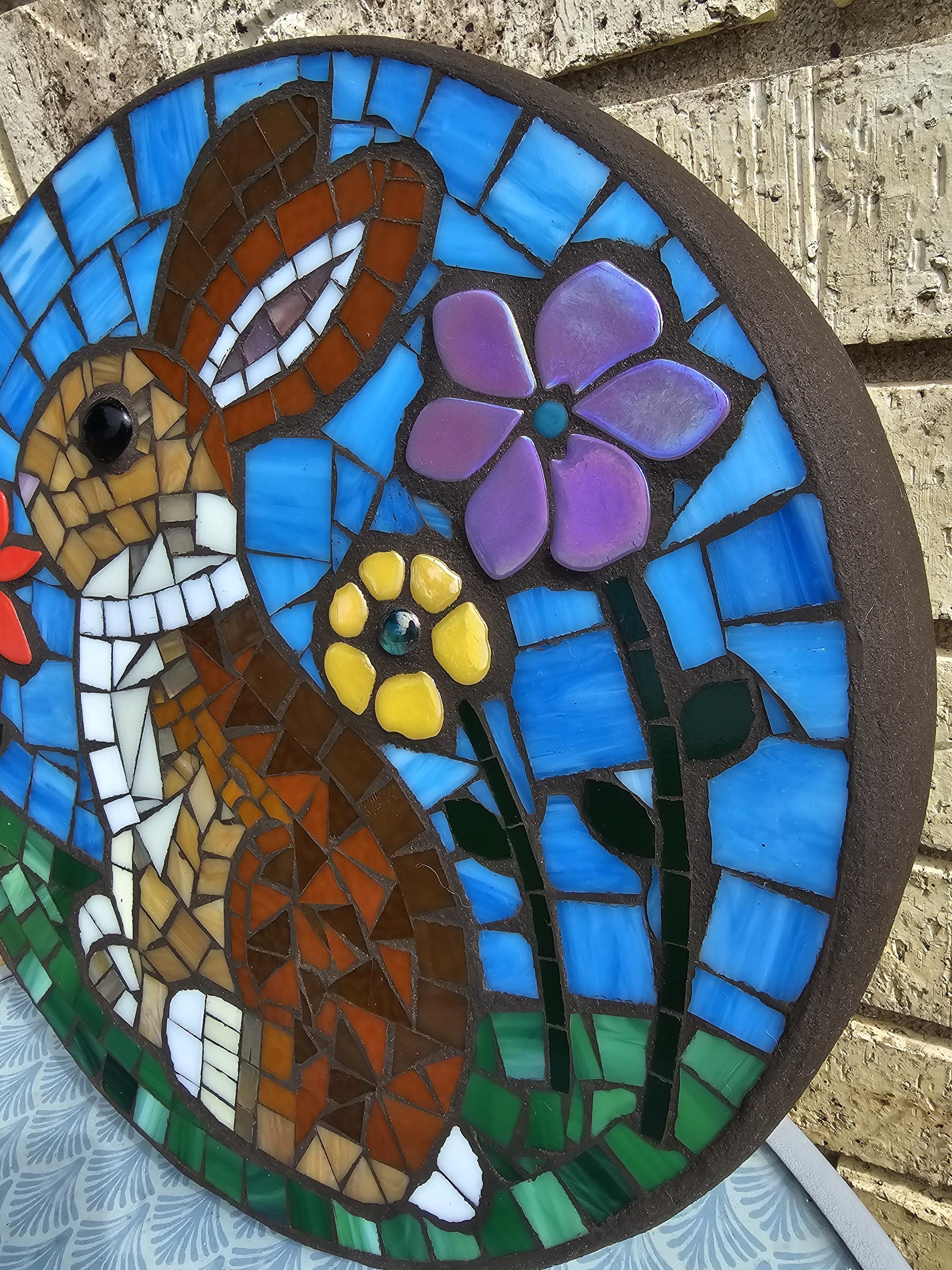 Bunny Rabbit Mosaic Garden Stone - Etsy