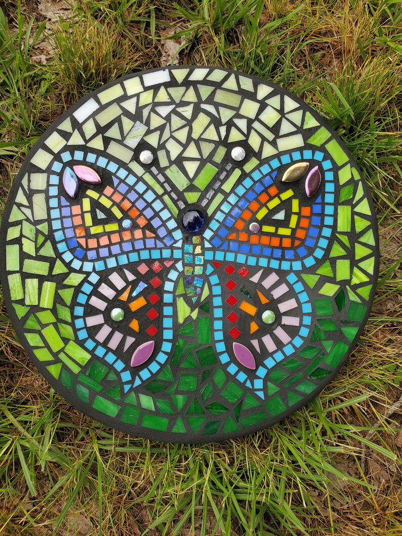 12 Butterfly Mosaic Garden Stepping Stone - Etsy