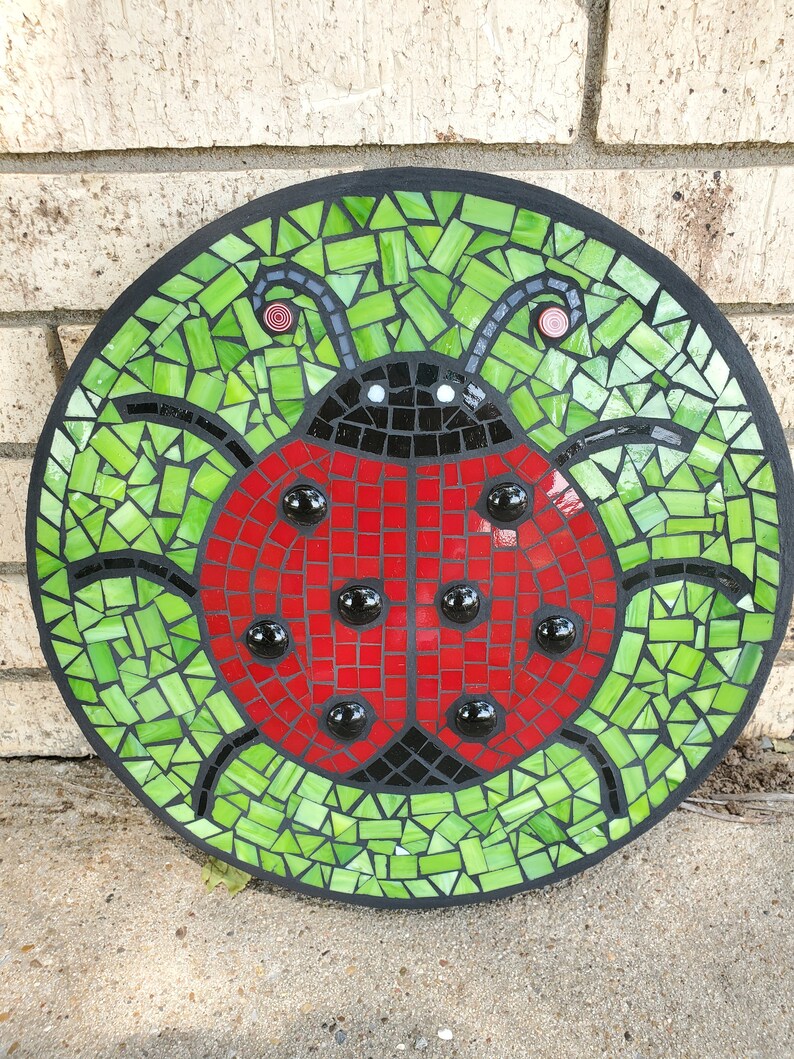 14 Ladybug Mosaic Garden Stepping Stone - Etsy