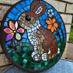 12 Bunny Rabbit Mosaic Garden Stepping Stone - Etsy