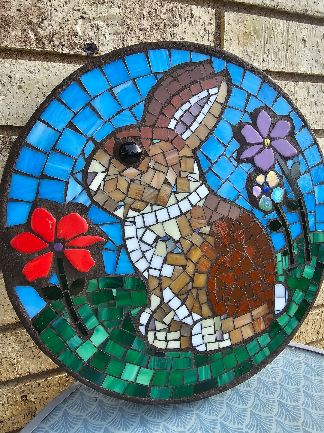 14 Bunny Rabbit Mosaic Garden Stepping Stone - Etsy