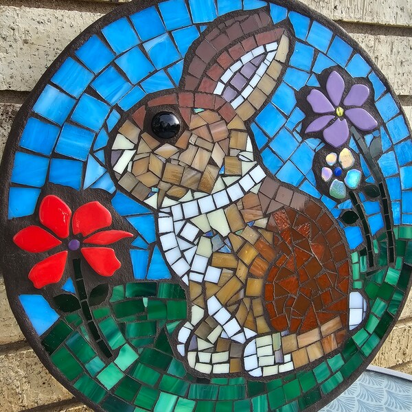 Rabbit Mosaic - Etsy