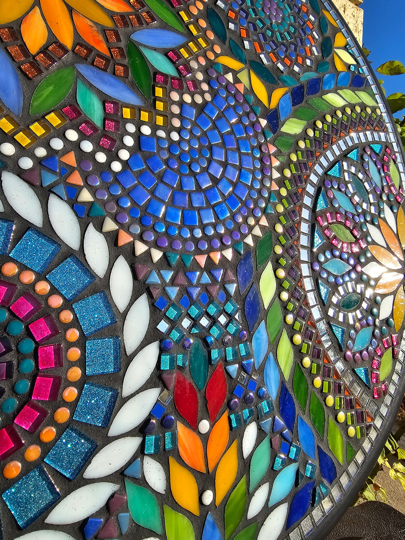 24 Custom Mosaic Tile Hand Decorated Table - Etsy