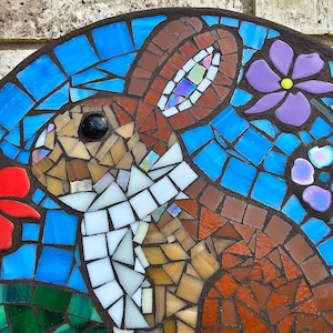 14 Bunny Rabbit Mosaic Garden Stepping Stone - Etsy