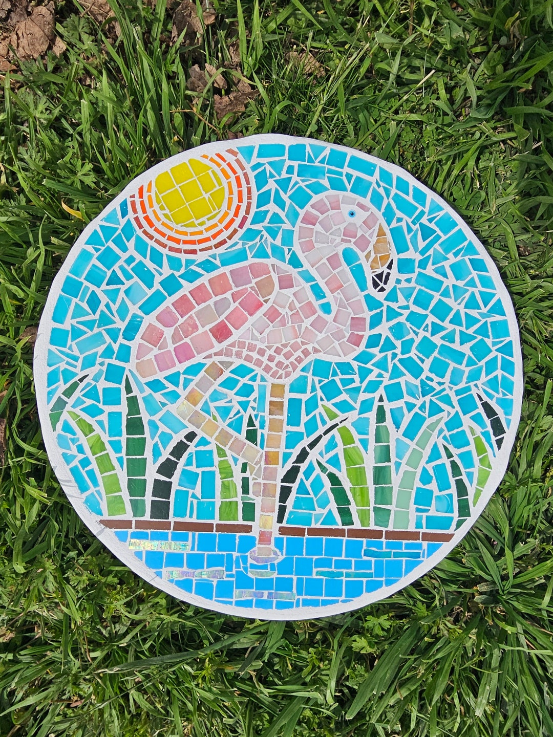 14 Flamingo Mosaic Garden Stepping Stone - Etsy